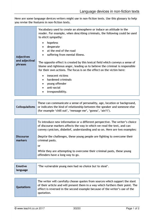language-devices-in-non-fiction-texts